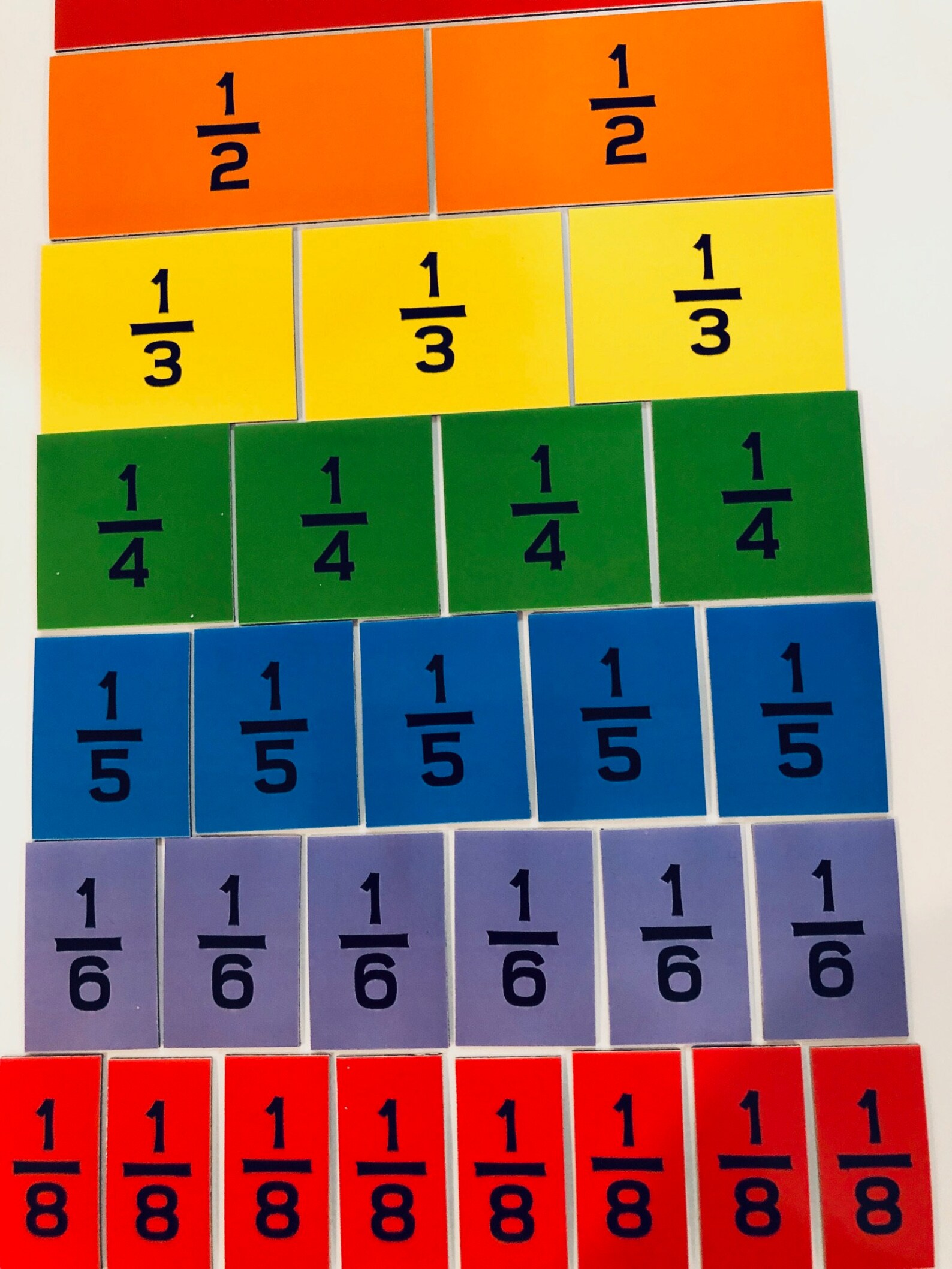 Fraction Magnet Set Classroom Homeschool | Etsy