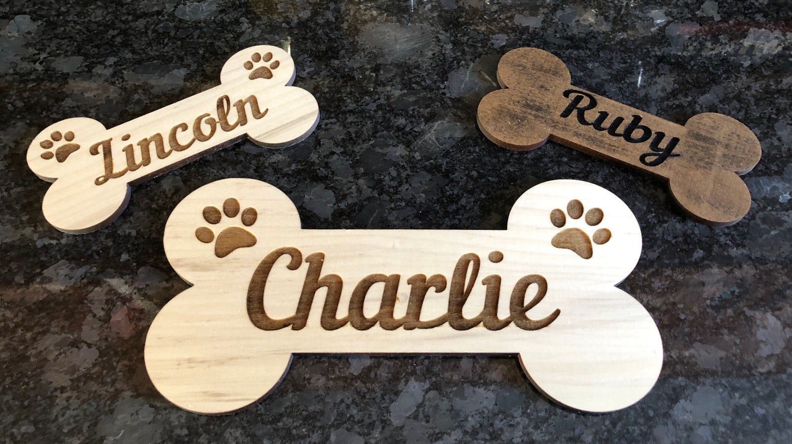 Custom Personalized Dog Sign Bone - Etsy