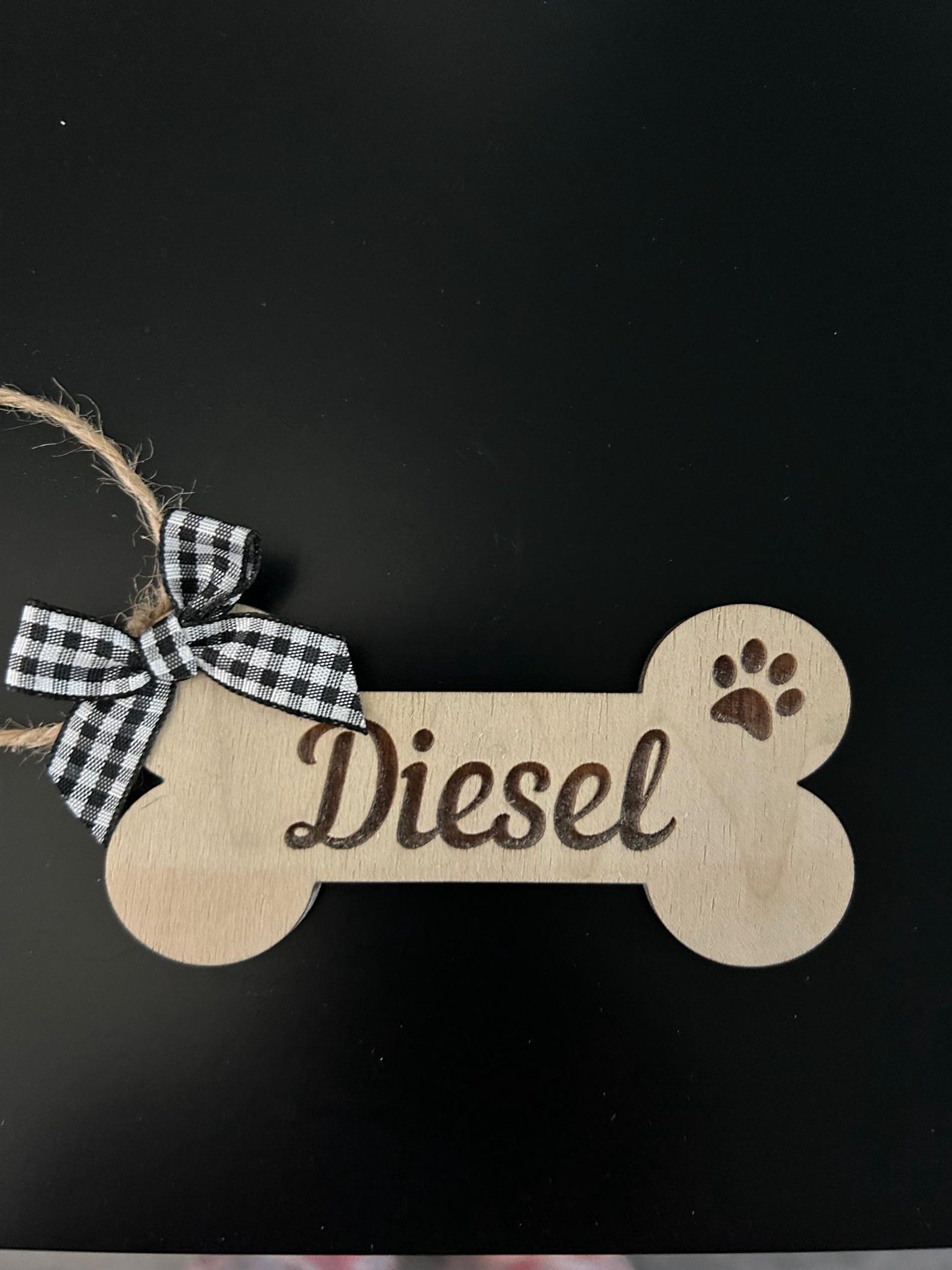Custom Personalized Wooden Dog Bone Ornament - Christmas! - Etsy