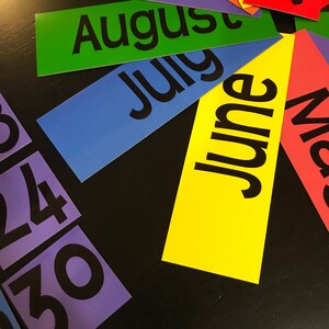 Large Full Calendar Set MAGNETS Great for Teachers and - Etsy