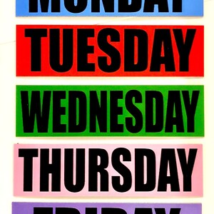 Calendar Magnets - Month/year Set - Also Spanish French Italian Add Ons ...