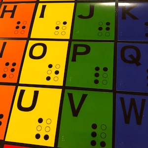 Braille Alphabet Set for Learning Braille - Low Vision - NOW 3 Sizes ...