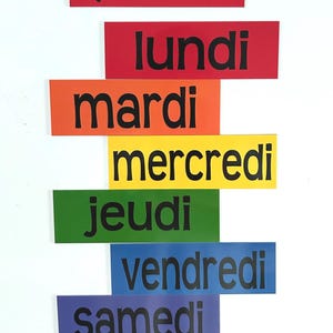 FRENCH Large Full Calendar Set - MAGNETS - Great for Teachers and ...
