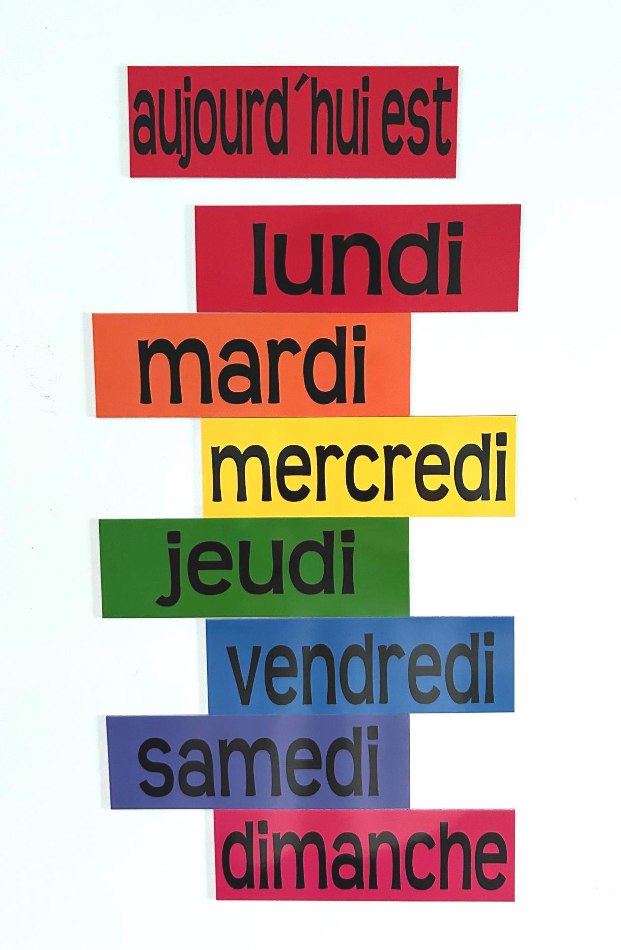 FRENCH Large Full Calendar Set - MAGNETS - Great for Teachers and ...