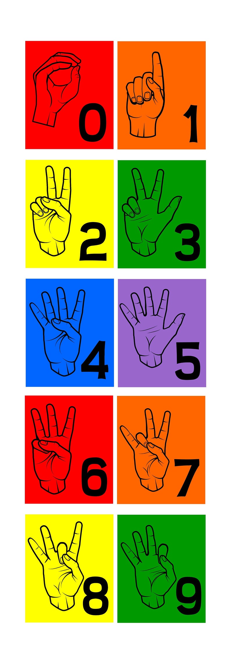 ASL Magnetic Alphabet Set Learn Sign Language - Etsy