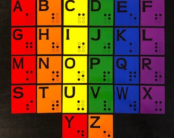 Personal Name Plate Tactile Art With Braille Gift for the - Etsy