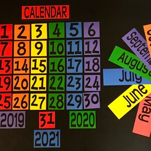 Large Full Calendar Set MAGNETS Great for Teachers and - Etsy