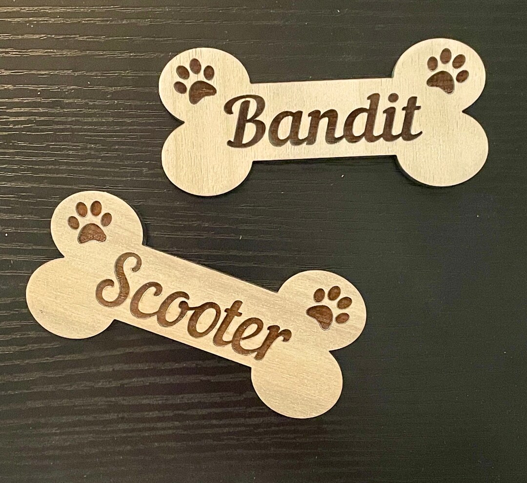 Custom Wooden Dog Bone Magnet - Etsy