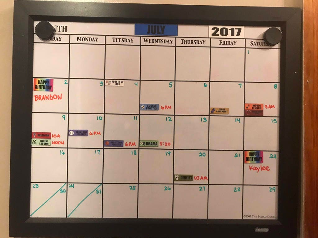 Calendar Magnets Month/year Set Also Spanish French | Etsy