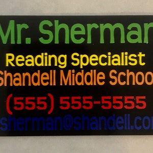 Set of 12 ~ Teacher Contact Magnets! Back to School! - Etsy