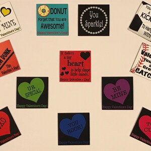 Valentine's Day Magnet Set - School Valentine's - BONUS Teacher Magnet ...