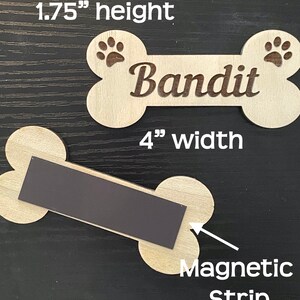 Custom Wooden Dog Bone Magnet - Etsy