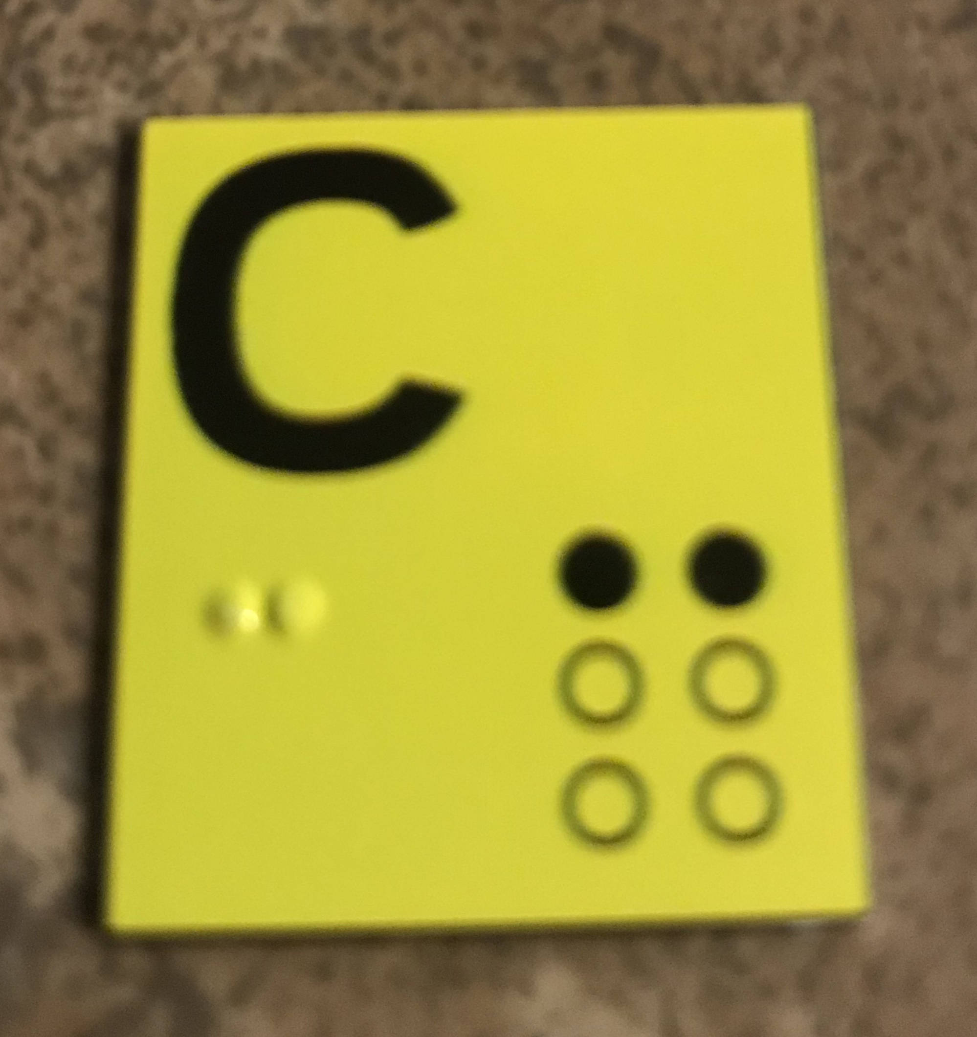 Braille Alphabet Set for Learning Braille - Low Vision - NOW 3 Sizes ...