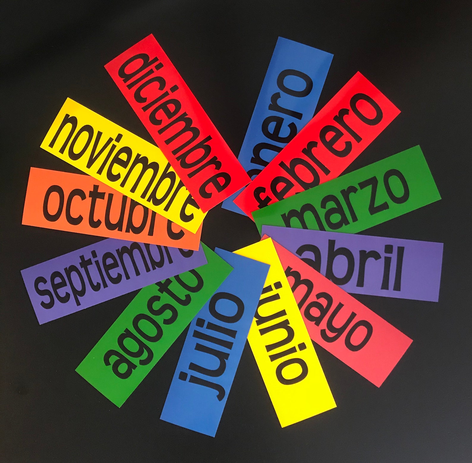 SPANISH Large Full Calendar Set MAGNETS Great for Teachers - Etsy