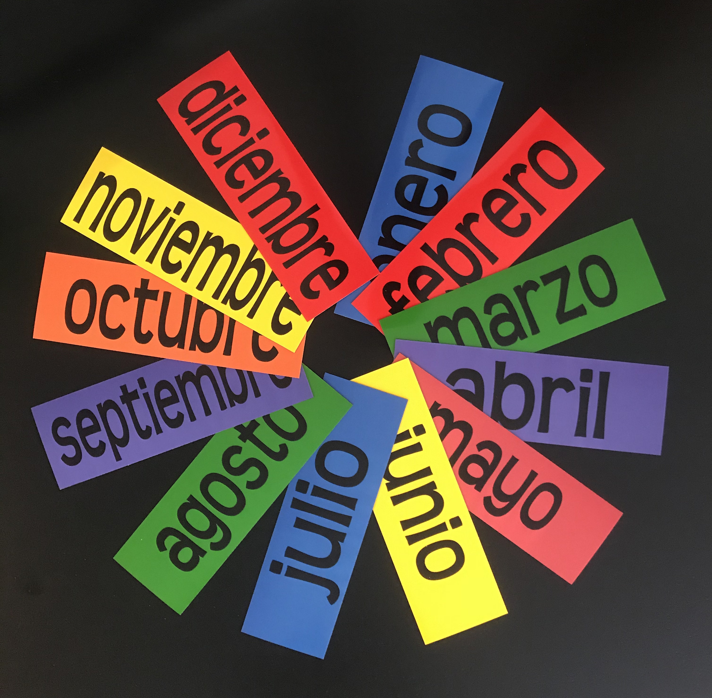 SPANISH Large Full Calendar Set MAGNETS Great for Teachers | Etsy