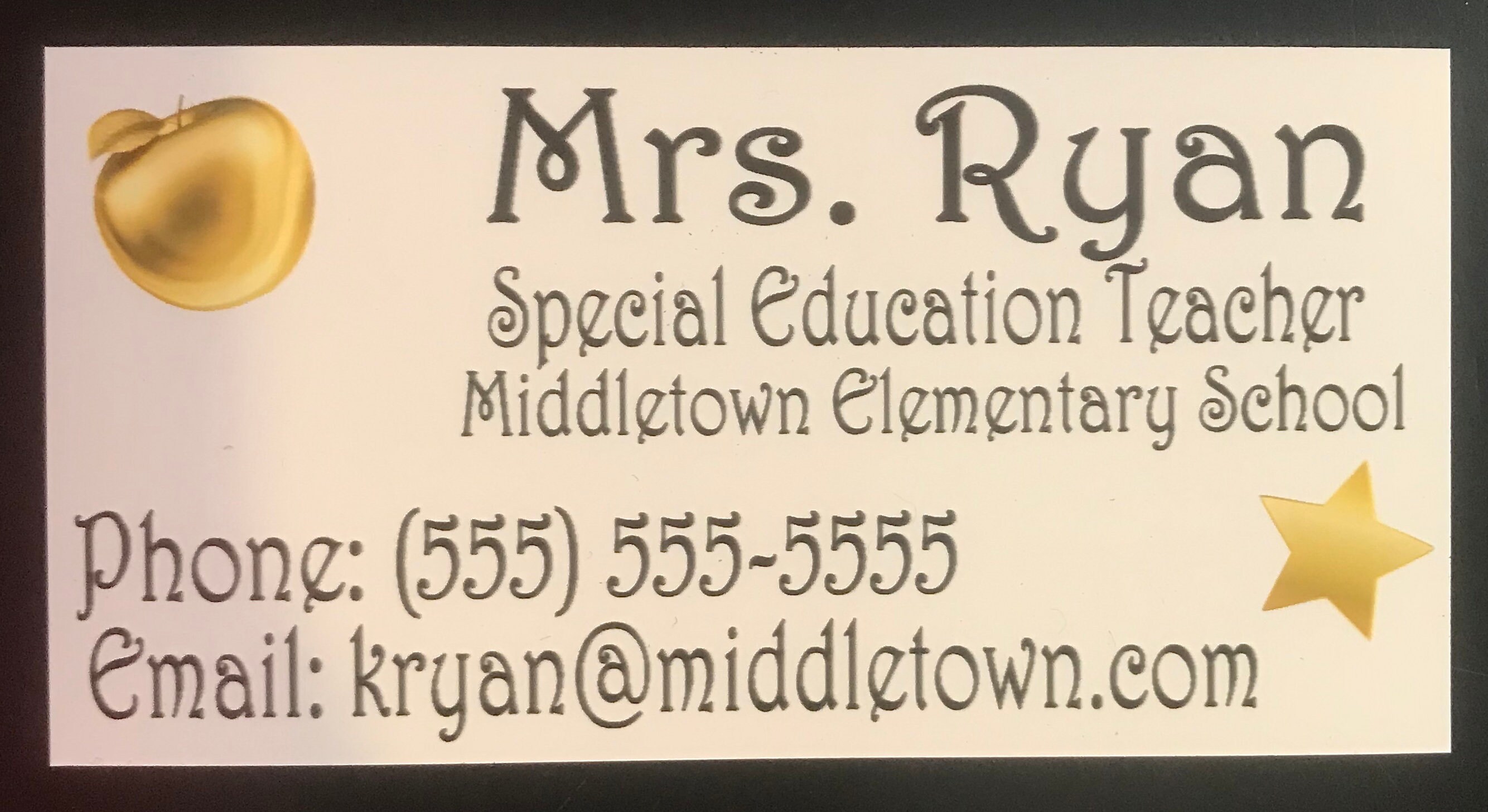 Set of 12 Teacher Contact Magnets Back to School | Etsy