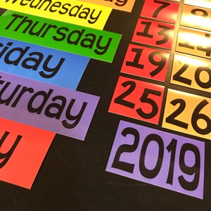 Large Full Calendar Set MAGNETS Great for Teachers and - Etsy