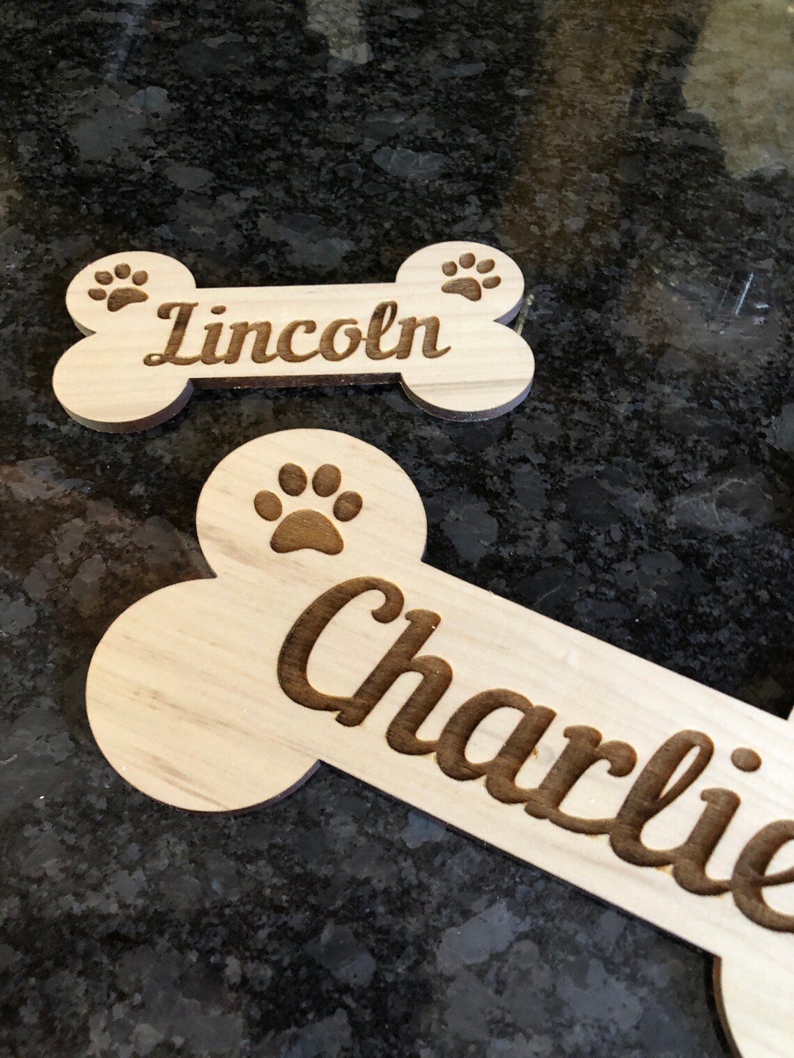 Custom Personalized Dog Sign Bone | Etsy
