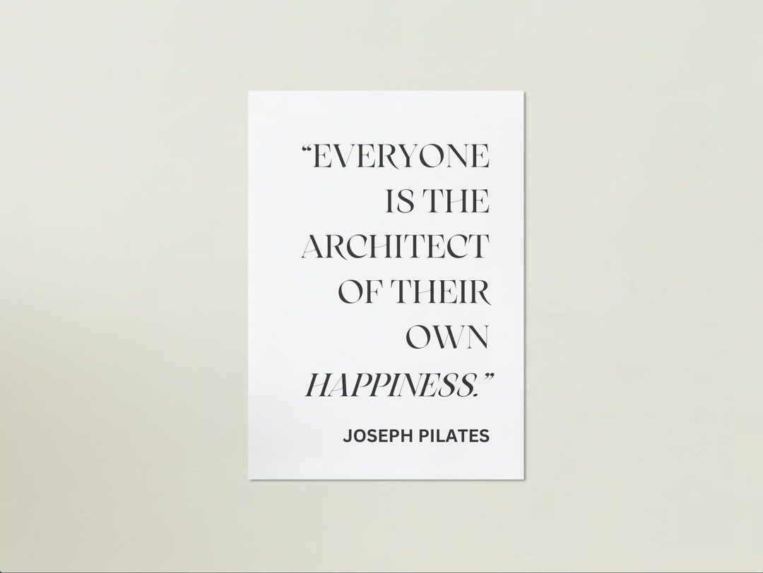 Pilates Print, Pilates Quote, Pilates Art, Pilates Gift, Motivational ...