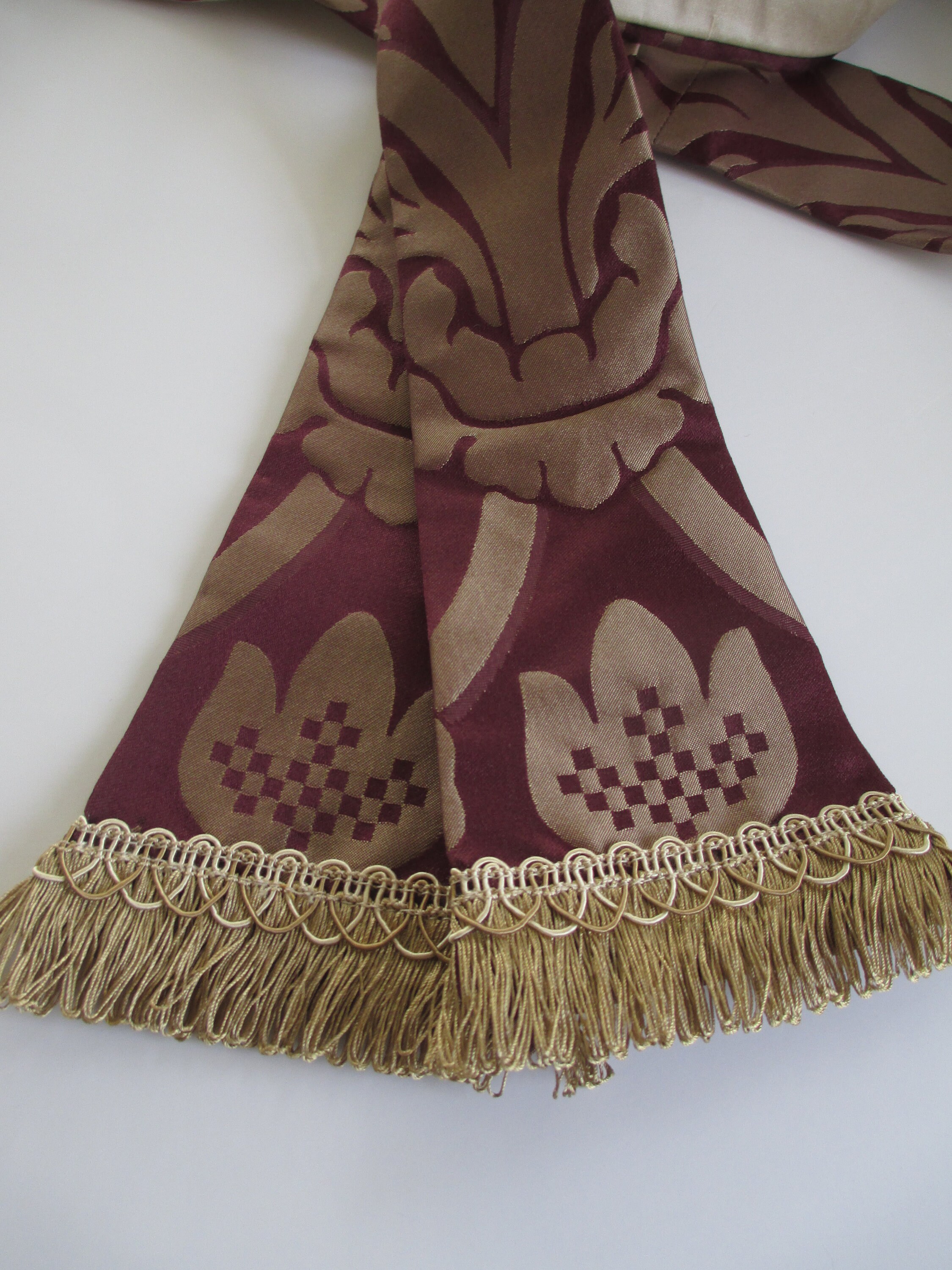 Purple Silk Brocade Warham Guild Style Priest Clergy Pastor Stole for ...