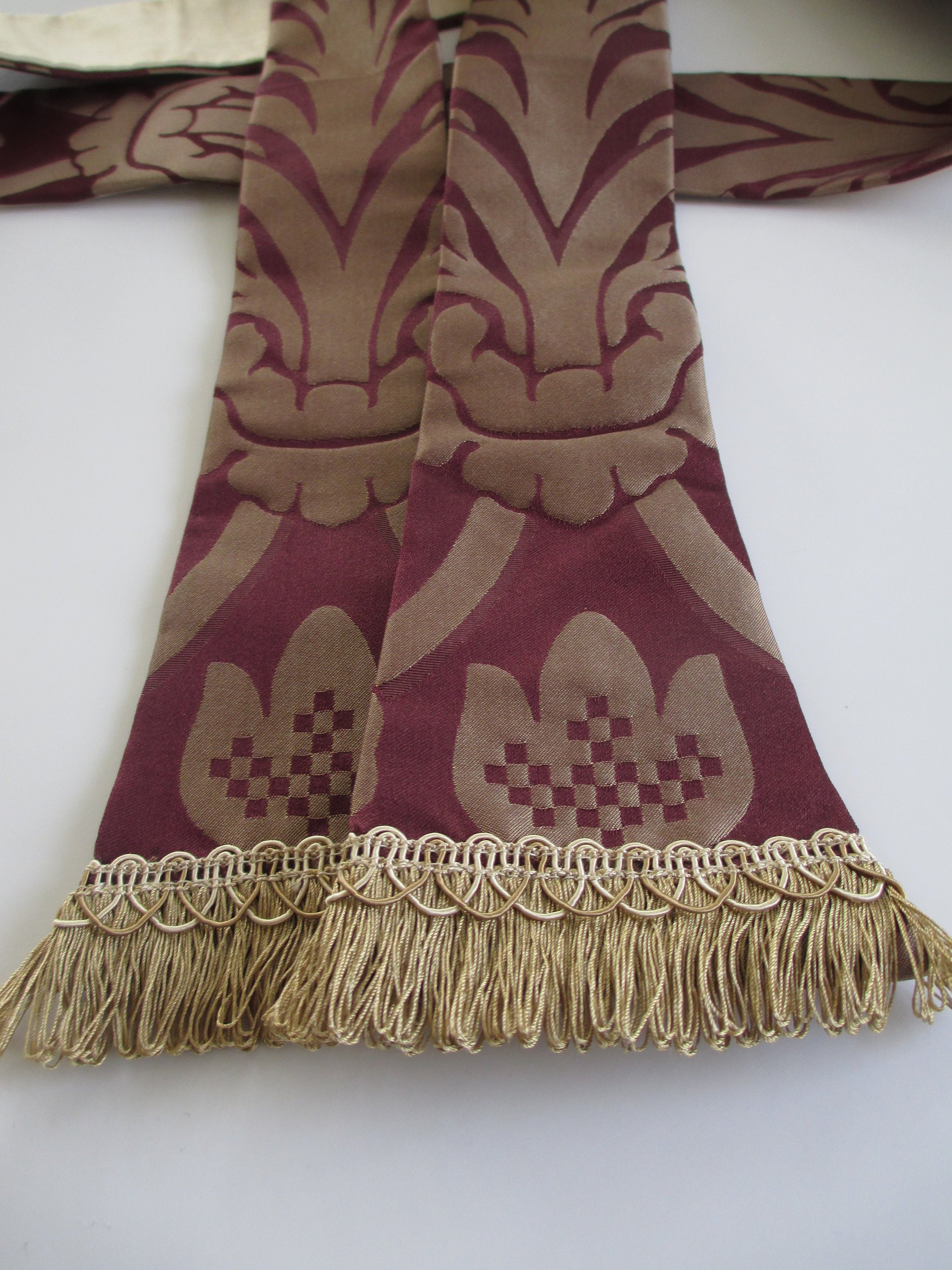 Purple Silk Brocade Warham Guild Style Priest Clergy Pastor Stole for ...