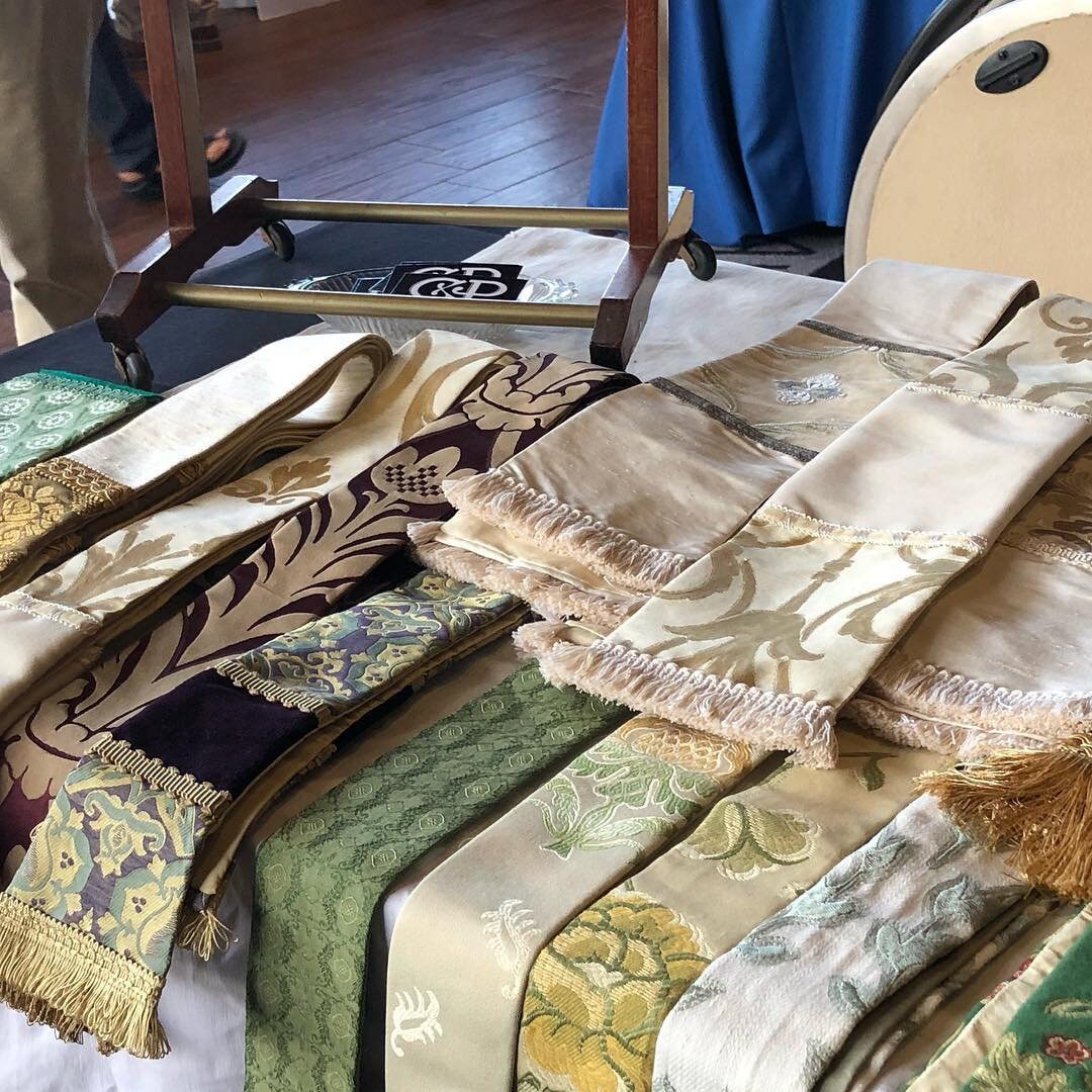 Purple Silk Brocade Warham Guild Style Priest Clergy Pastor Stole for ...