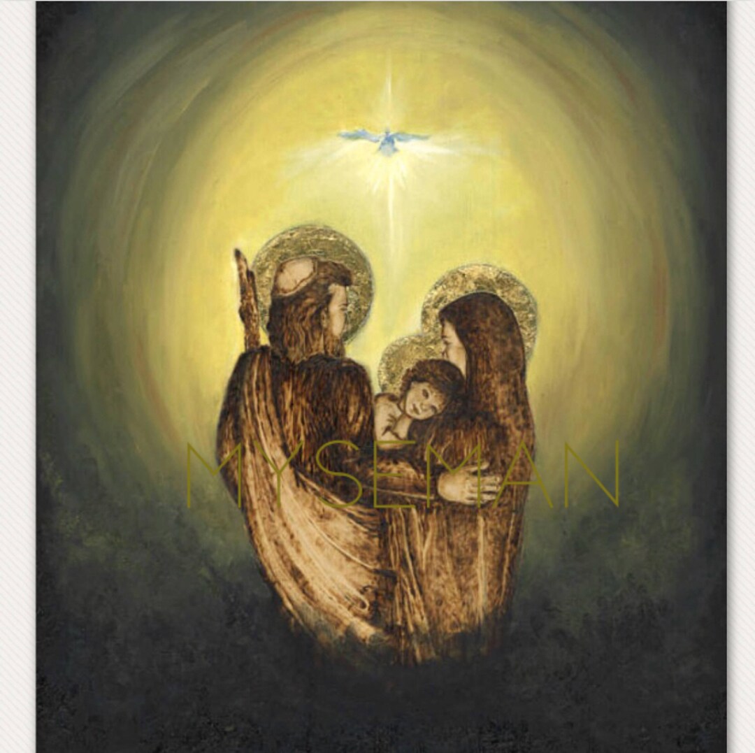 Holy Family-journey, Giclee Prints, Catholic Art, Wall Art - Etsy