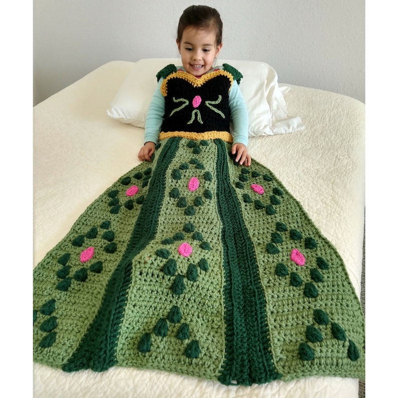 Princess Dress Blanket Crochet Pattern Crochet Pattern for - Etsy UK