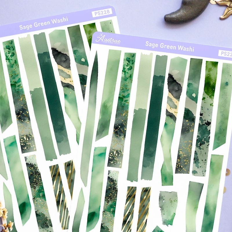 Green Aesthetic Stickers - Etsy