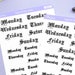 Month Stickers for Planner Month of the Year Stickers Script - Etsy