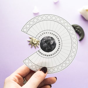 Moon Bullet Journal Sticker Lunar Phases Tracker, Astrology Journal ...