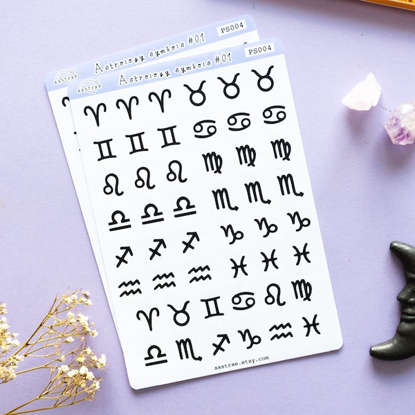 Zodiac Stickers - Etsy
