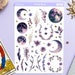Purple Moon Planner Stickers Lunar Witch Stickers Moon Witch - Etsy
