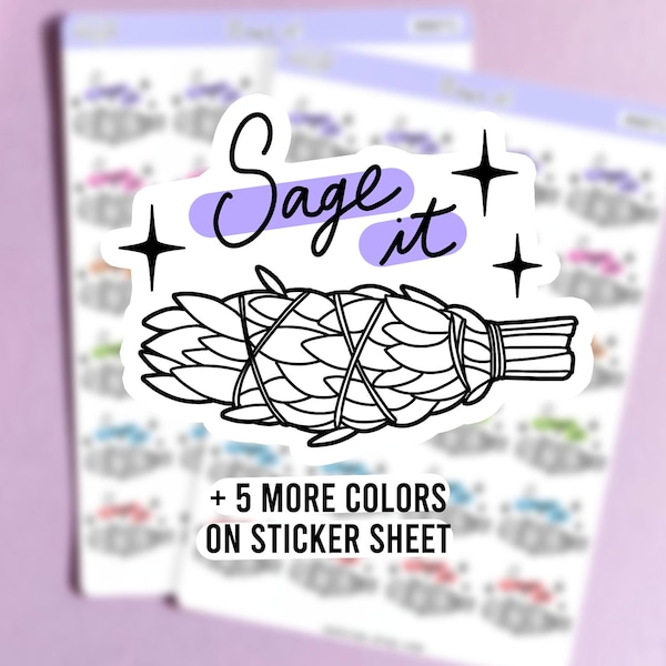 Sage Green Sticker Sheet - Etsy