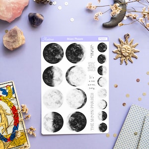 Moon Phases Planner Sticker Witch Stickers for Bullet Journal, Witchy ...