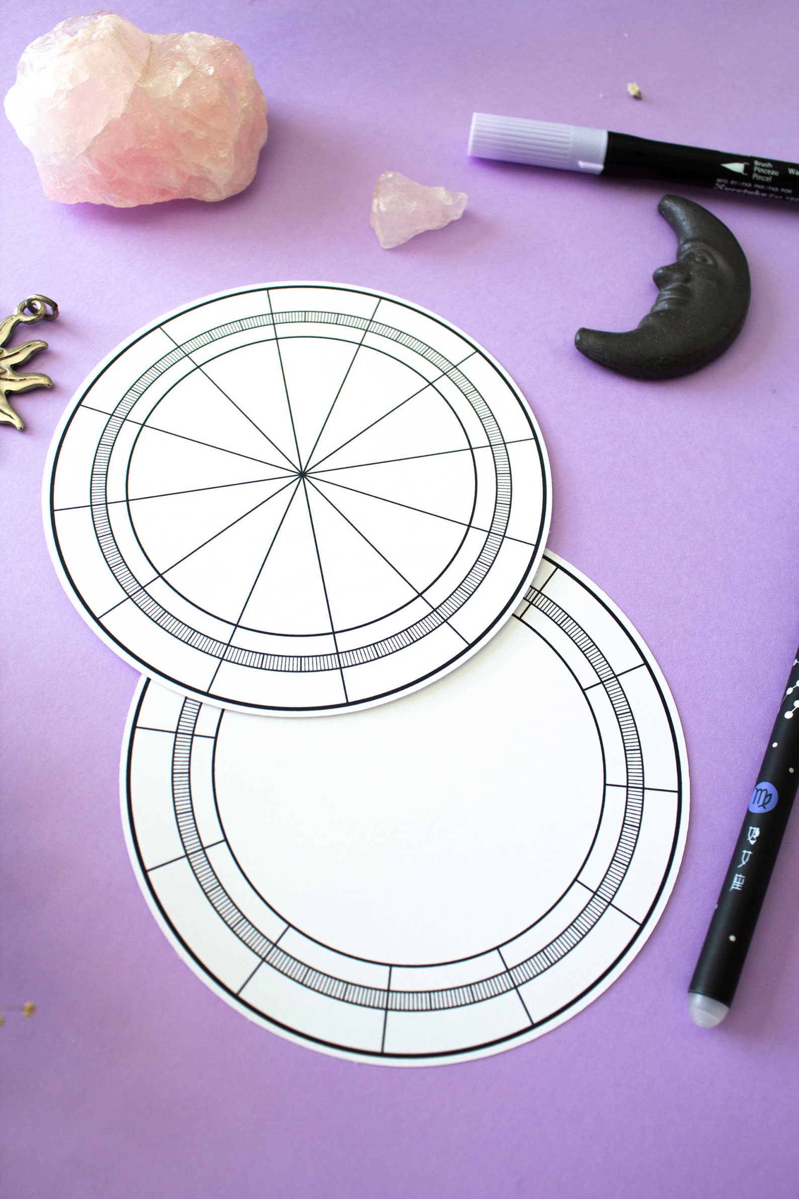 Astrology Birth Chart Sticker Astrology Stickers Worksheet - Etsy