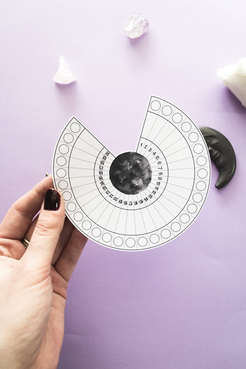 Moon Bullet Journal Sticker Lunar Phases Tracker, Astrology Journal ...
