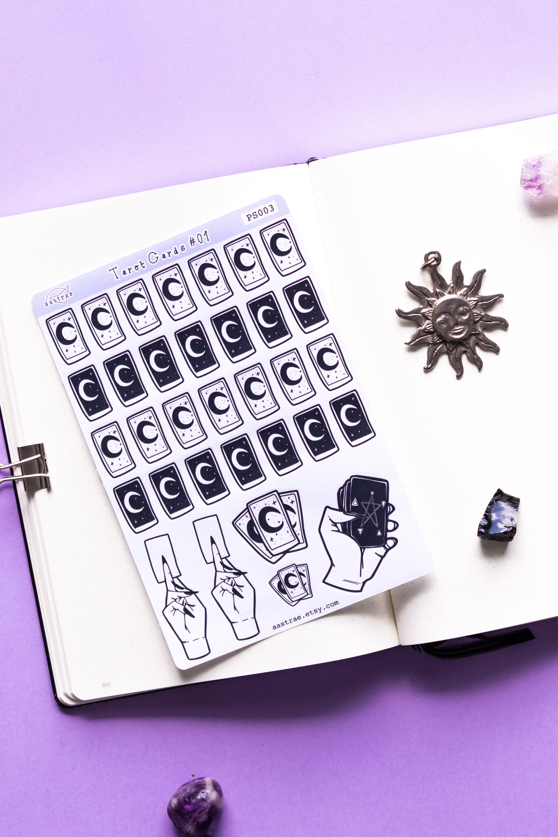Tarot Cards Stickers for Planners, Witchy Stickers Tarot Planner ...