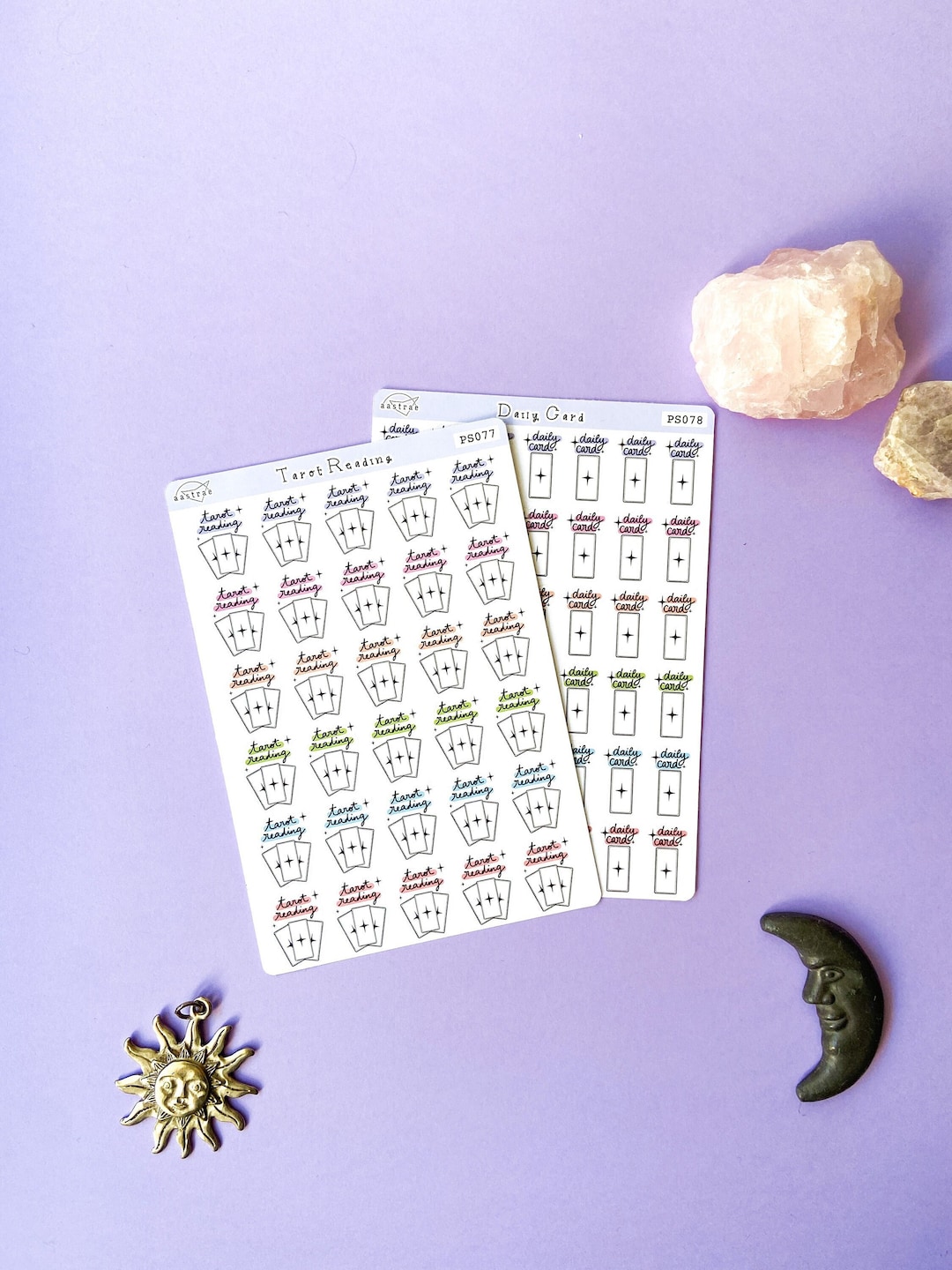 Tarot Card Sticker Pack, Tarot Planner Stickers, Tarot Stickers for ...