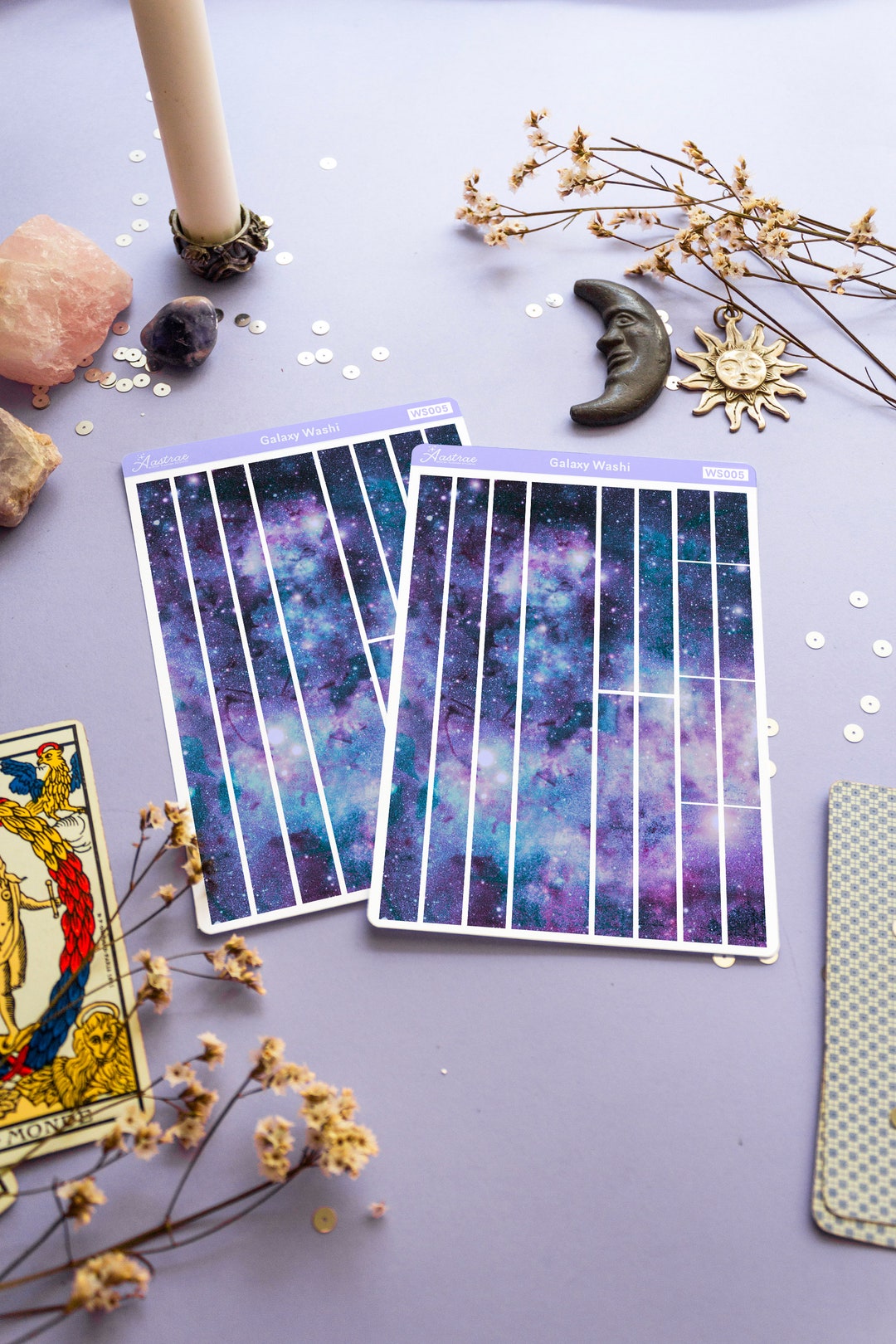 Galaxy Washi Tape Sticker Sheet, Space Washi Tape, Celestial Washi Tape ...