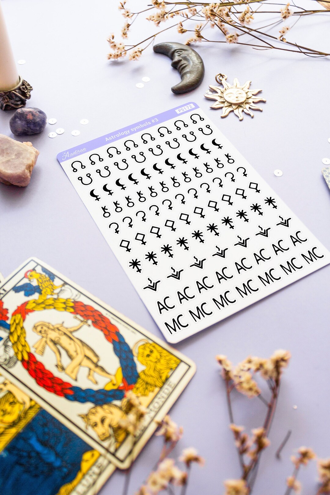 Astrological Symbols Stickers for Planner, Astrology Sticker Sheet ...