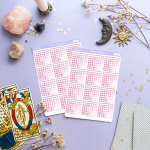 Blank Calendar Stickers for Planner, Aesthetic Calendar Planner ...