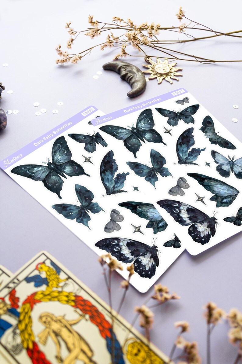 Dark Fae Sticker for Planner, Butterfly Stickers Planner Sticker Sheet ...