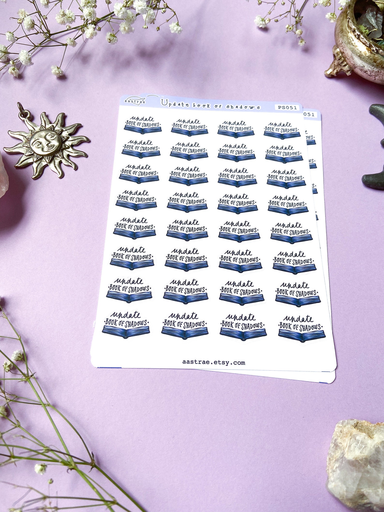 Update Book of Shadows Stickers, Witch Planner Stickers, Grimoire ...