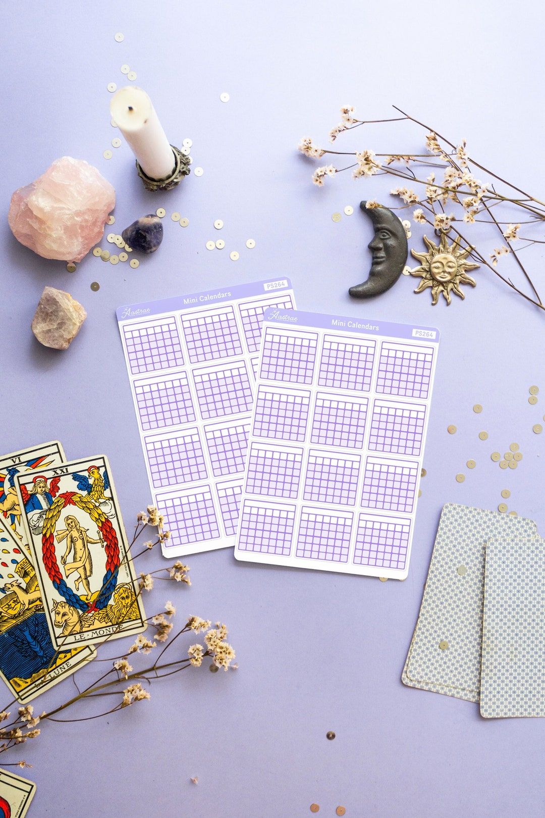 Mini Calendar Stickers, Minimalist Calender Planner Stickers, Undated ...