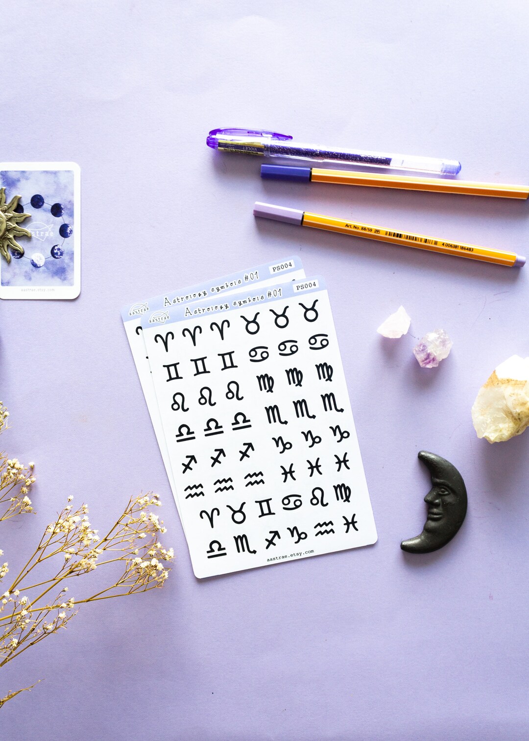 Astrology Planner Sticker Zodiac Sign Stickers, Zodiac Planner Stickers ...