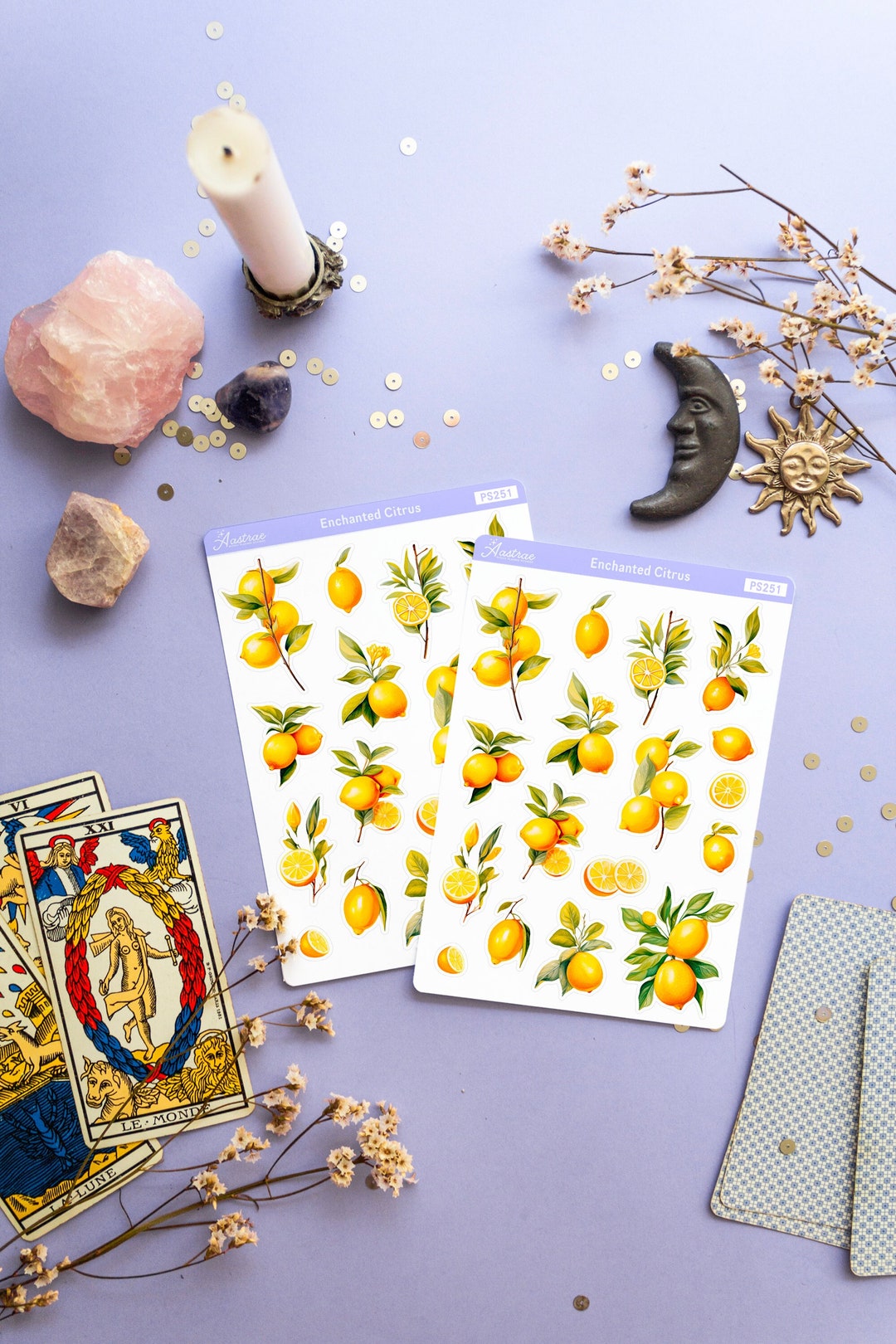 Lemon Planner Stickers, Lemon Stickers for Bullet Journal, Aesthetic ...