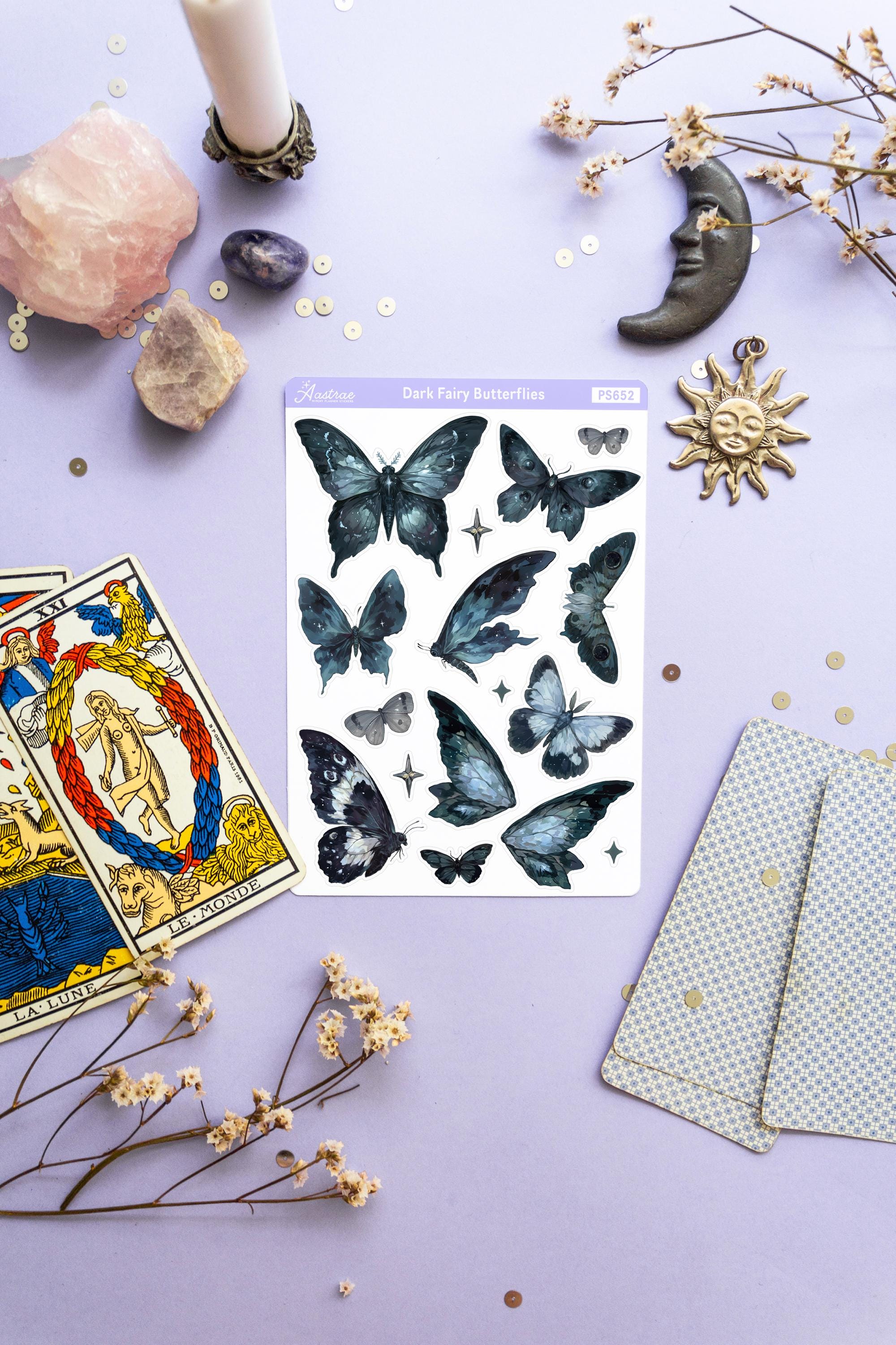 Dark Fae Sticker for Planner, Butterfly Stickers Planner Sticker Sheet ...