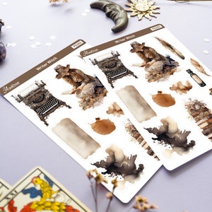 Writer Aesthetic Planner Stickers, Academia Stickers, Witchy Book ...