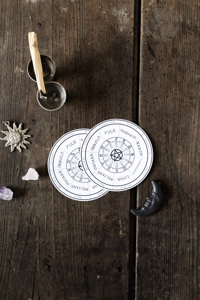 Wiccan Wheel of the Year Sticker Wicca Pagan Planner Sticker | Etsy